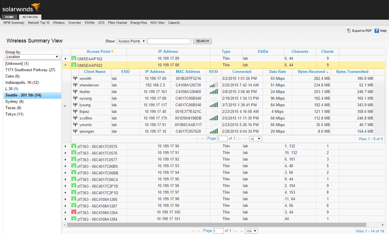 Solarwinds Network Performance Monitor (NPM) 11.5.2 - Damas Wiki