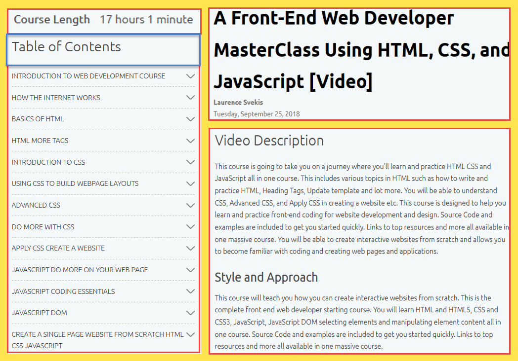 A Front-End Web Developer MasterClass Using HTML, CSS, and JavaScript ...
