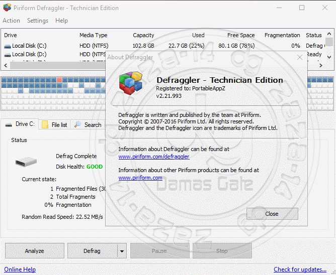 Priform Defraggler Technician Edition v2.21.993 Full 32Bit & 64Bit ...