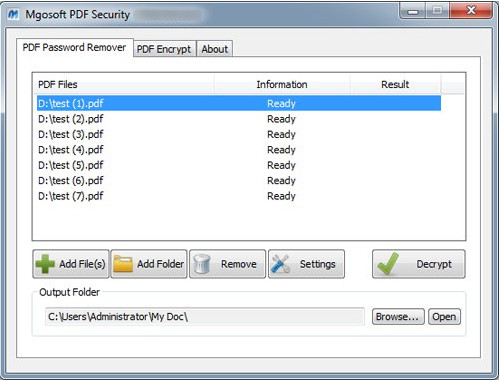 برنامج حماية ملفات PDF بكلمة سر ومنع الطباعة Mgosoft PDF Security 9.3. ...