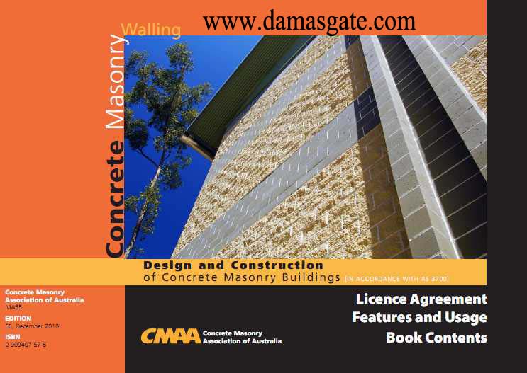 Design and Construction of Concrete Masonry Buildings - Damas Wiki